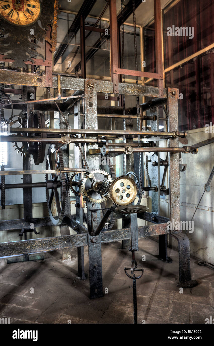Mechanism of the clock of vitus cathedral hi-res stock photography and ...