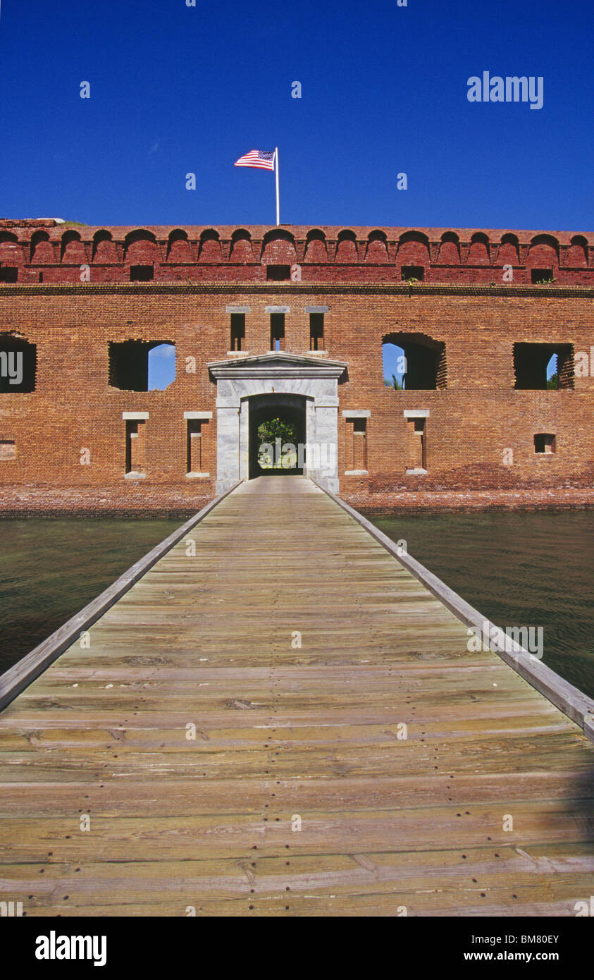 Historic Fort Jefferson in Dry Tortugas National Park, Florida Stock ...