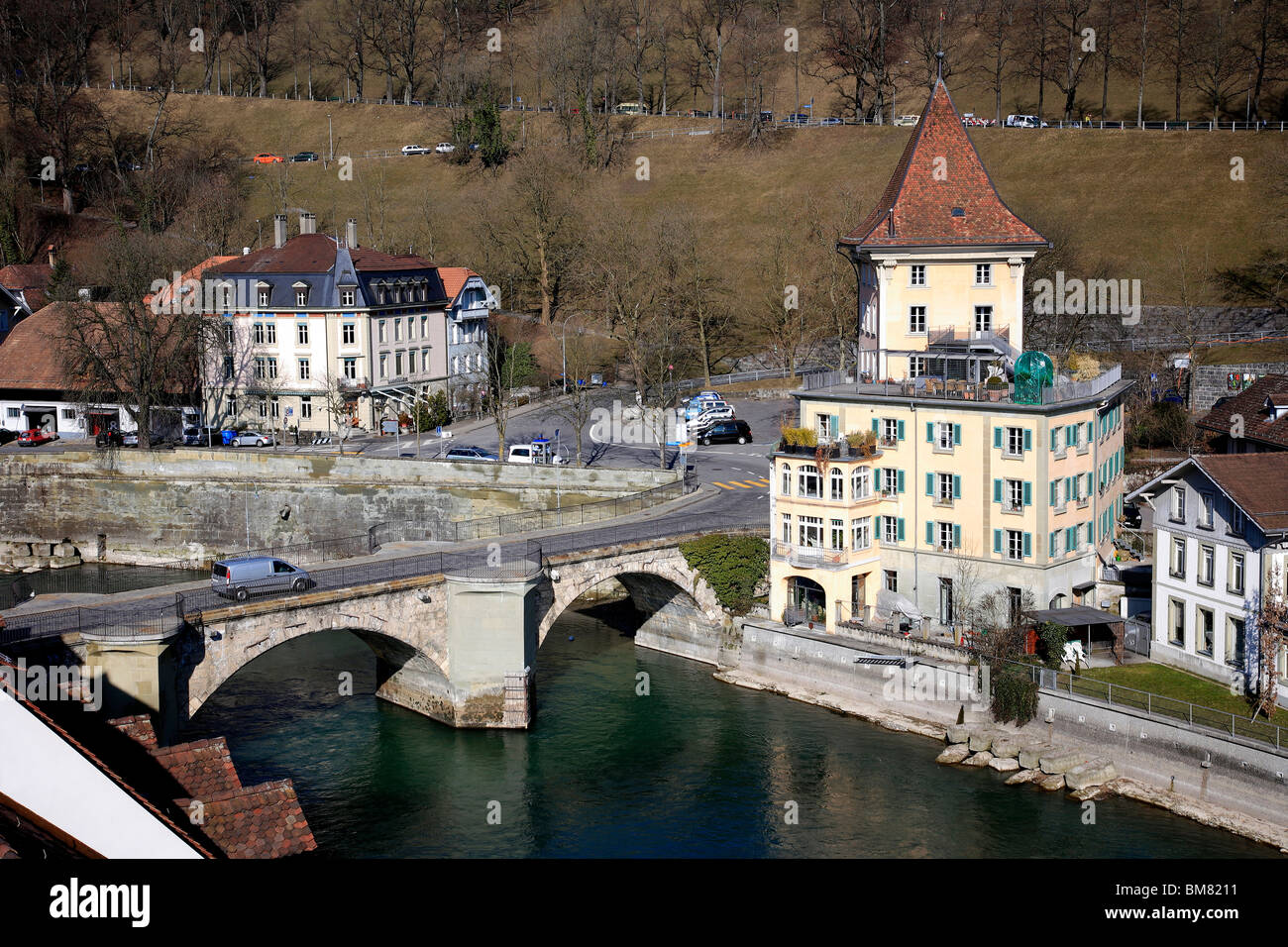 Bridge over the River Aare Bern capital city Oberland Switzerland Stock ...