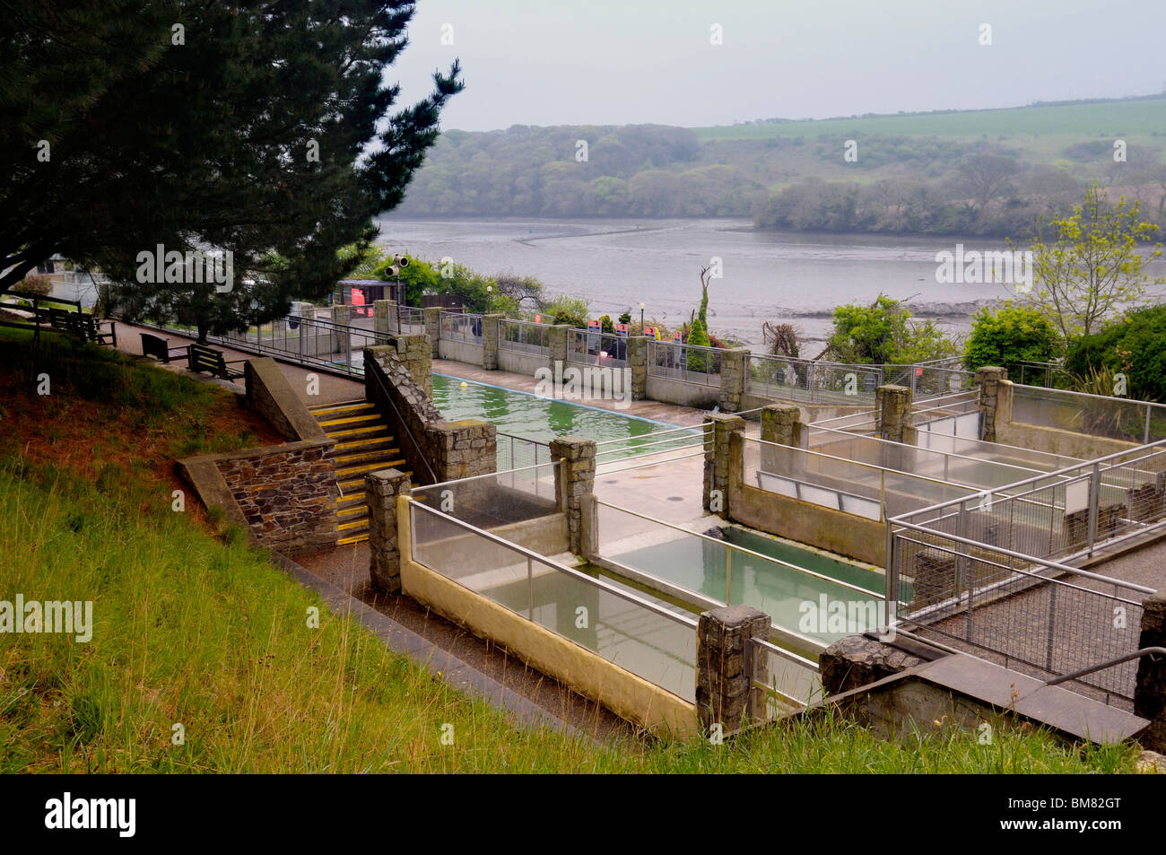 Convalescence pools at Gweek Seal Sanctuary. Cornwall. United Kingdom ...