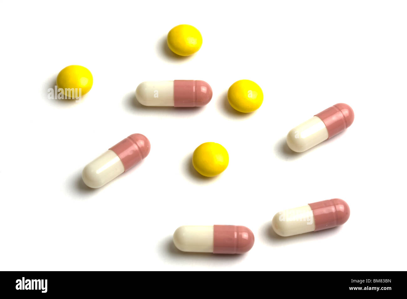 Circle pills hi-res stock photography and images - Alamy