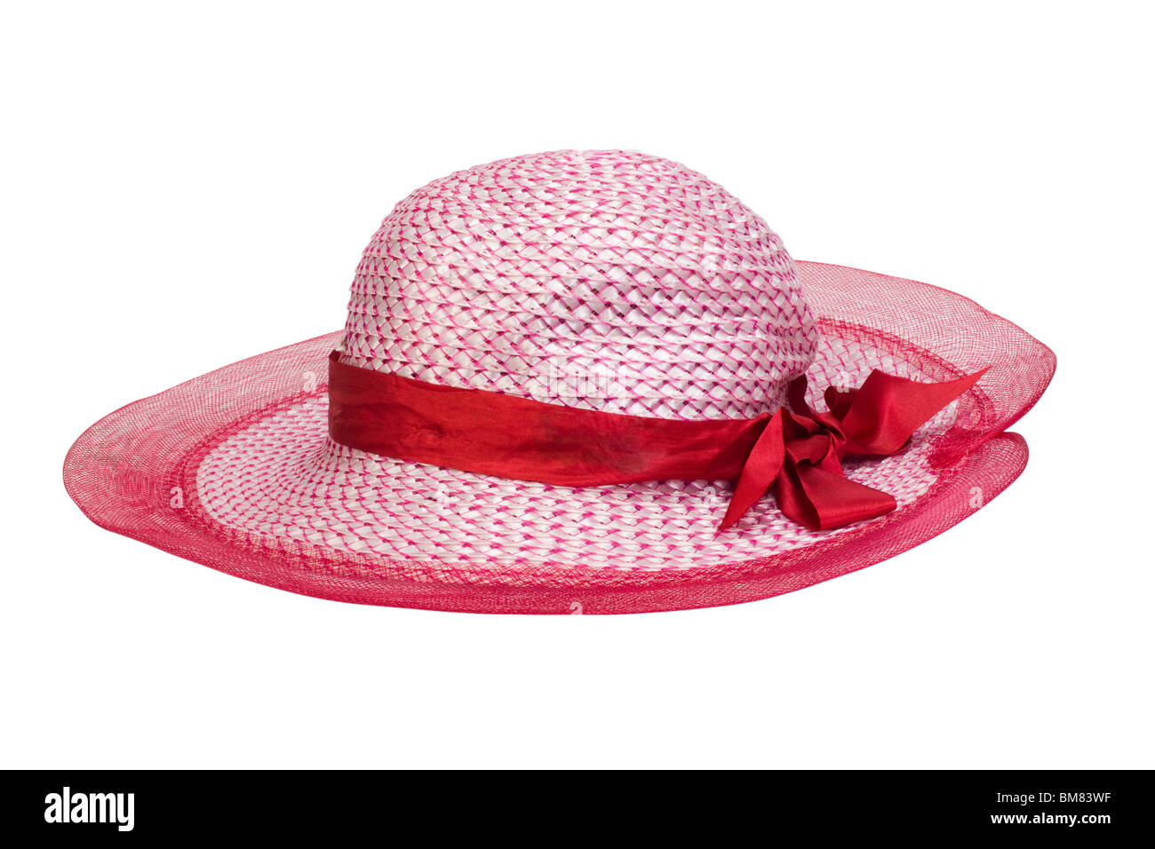 Ribbon sun hat Cut Out Stock Images & Pictures - Alamy