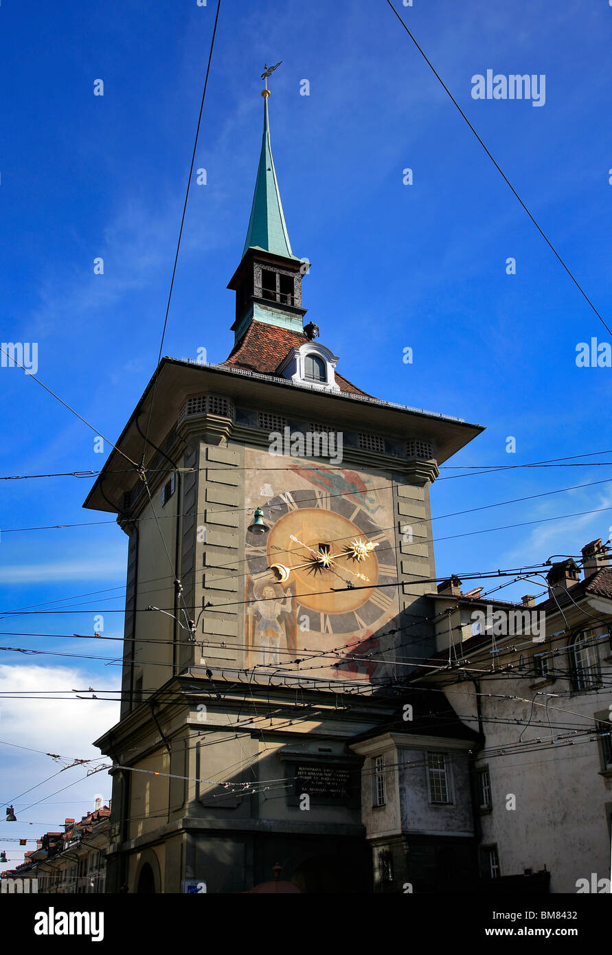 A clock tower in Bern capital city of Switzerland Stock Photo - Alamy