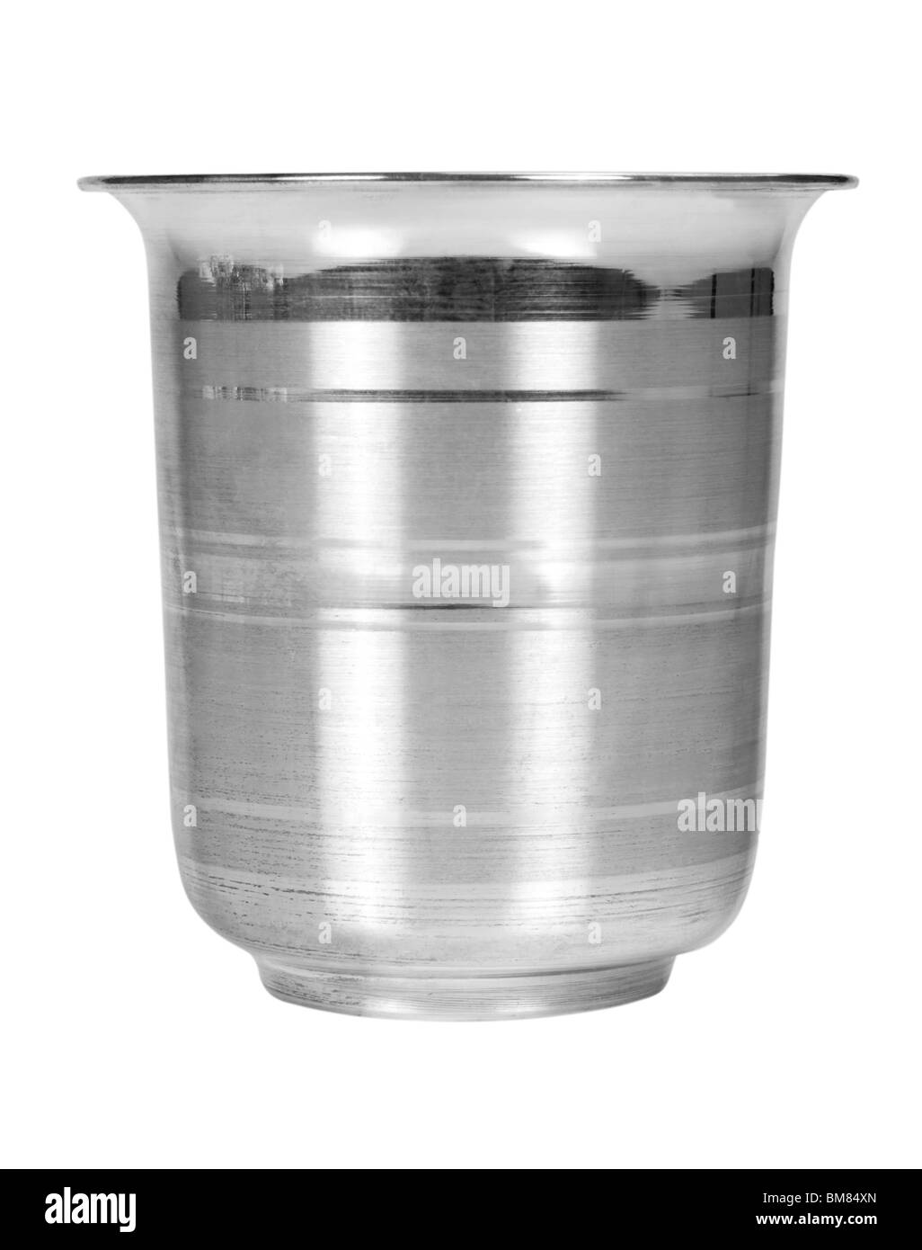 Shiny stainless steel container Black and White Stock Photos & Images ...