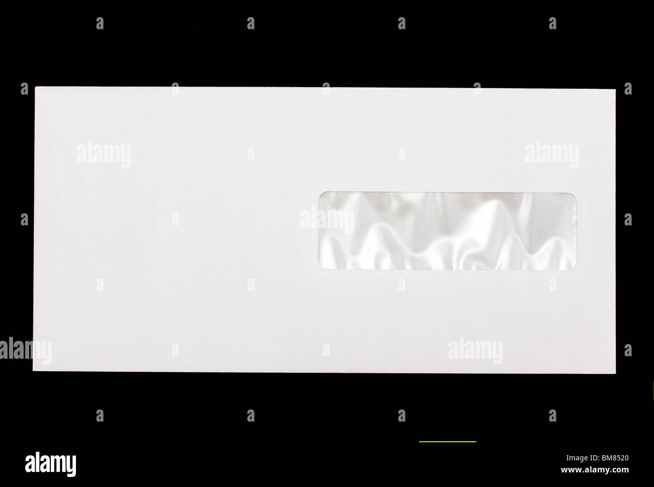 Envelope isolated on black background Stock Photo - Alamy