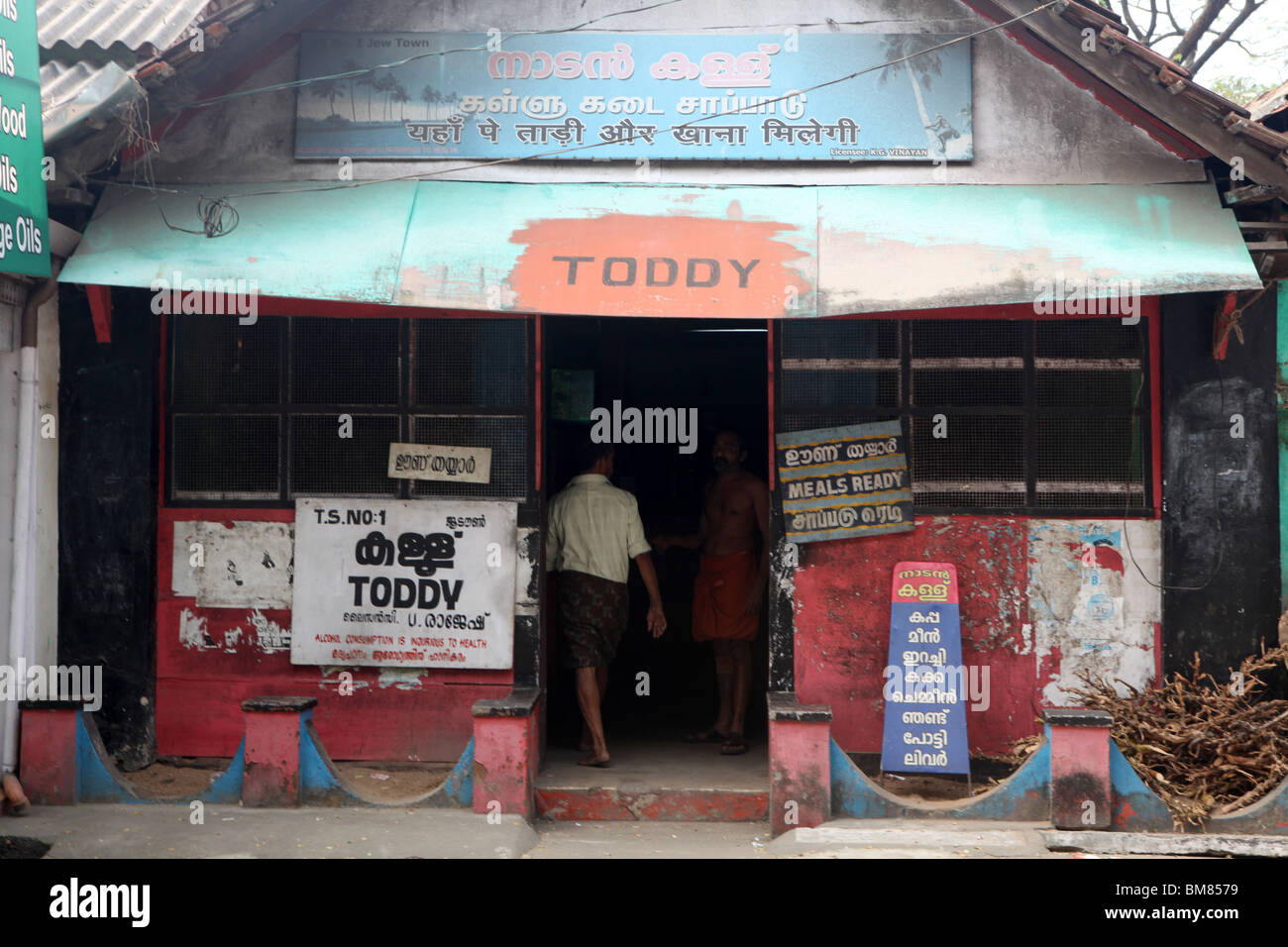 A Toddy shop ( alcoholic drink ) in Jew Town in Kochi, formerly known as Cochin in Kerala, India ...