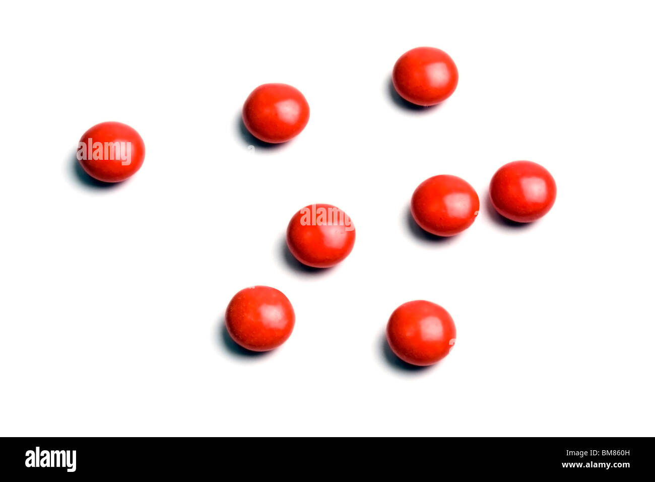 Red tablet pill round hi-res stock photography and images - Alamy