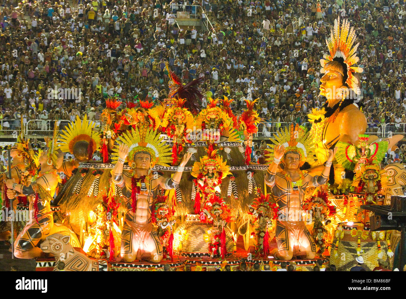 Carnival in Rio, Sambodromo, Sambadrome in Rio de Janeiro, Brazil Stock ...