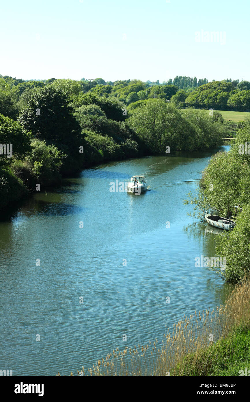 Boats on river reeds hi-res stock photography and images - Alamy