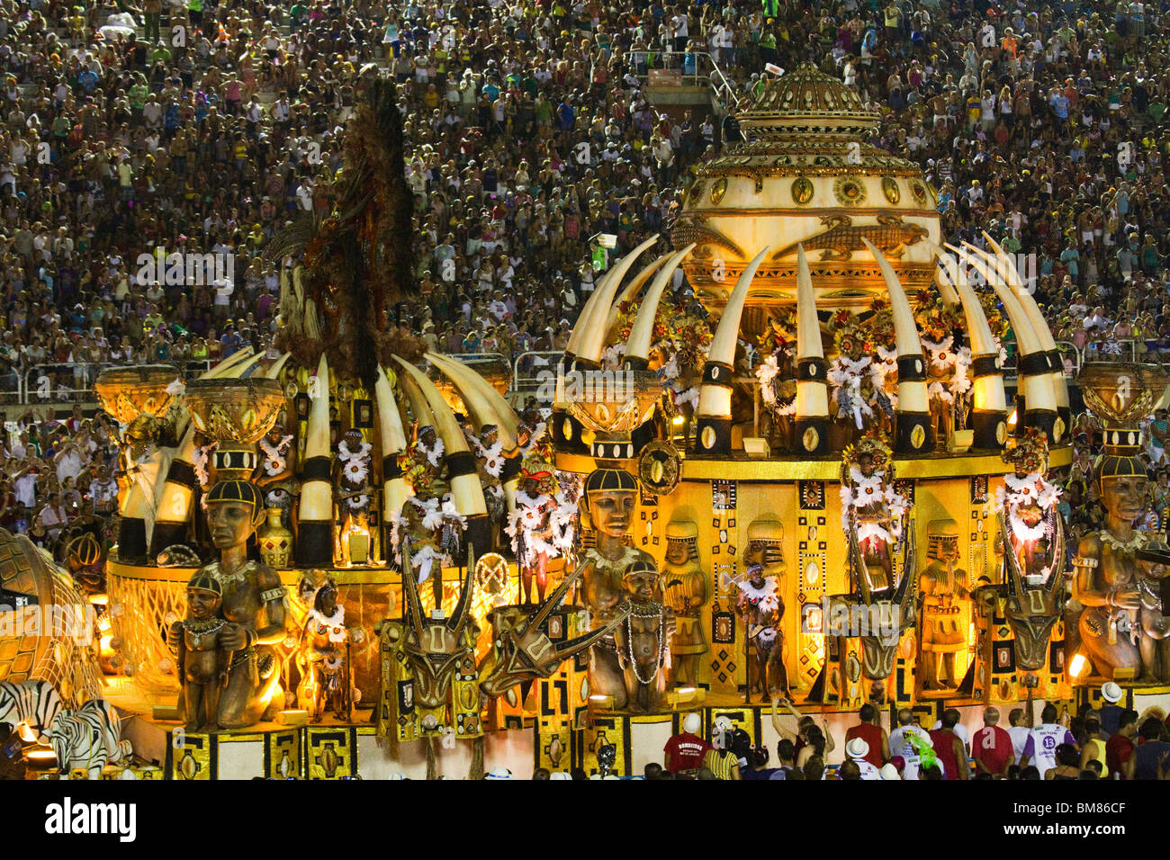 Carnival in Rio, Sambodromo, Sambadrome in Rio de Janeiro, Brazil Stock ...