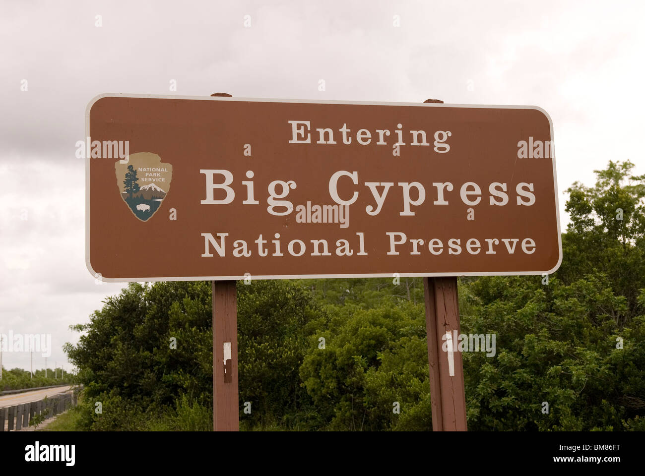 Big Cypress National Preserve Ochopee, Florida Sign Stock Photo - Alamy
