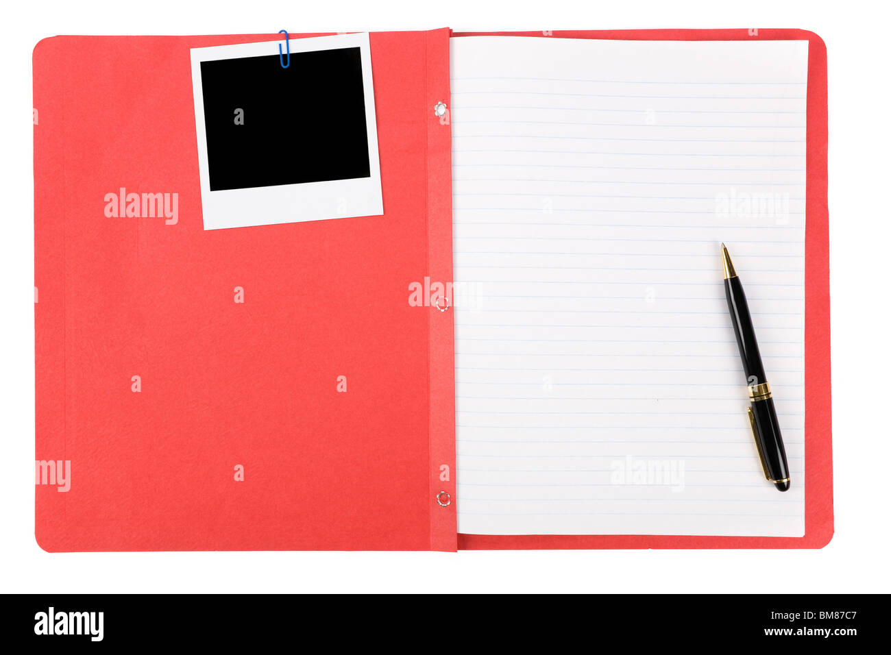 file folder with white background Stock Photo - Alamy
