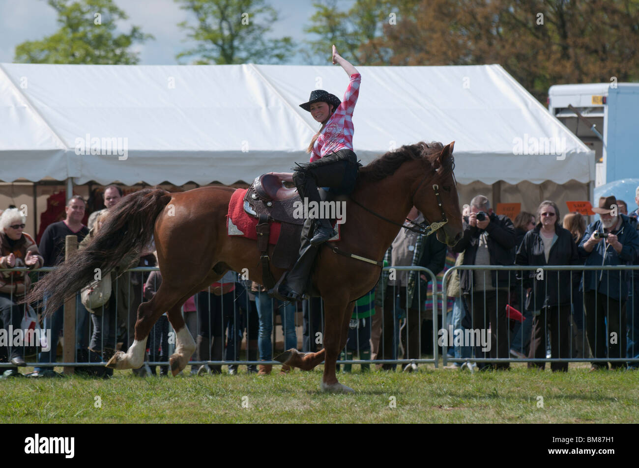 Stunt horse rider hi-res stock photography and images - Alamy