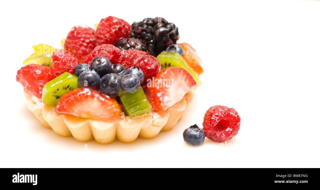 Individual serving size of a fruit tart pastry Stock Photo - Alamy