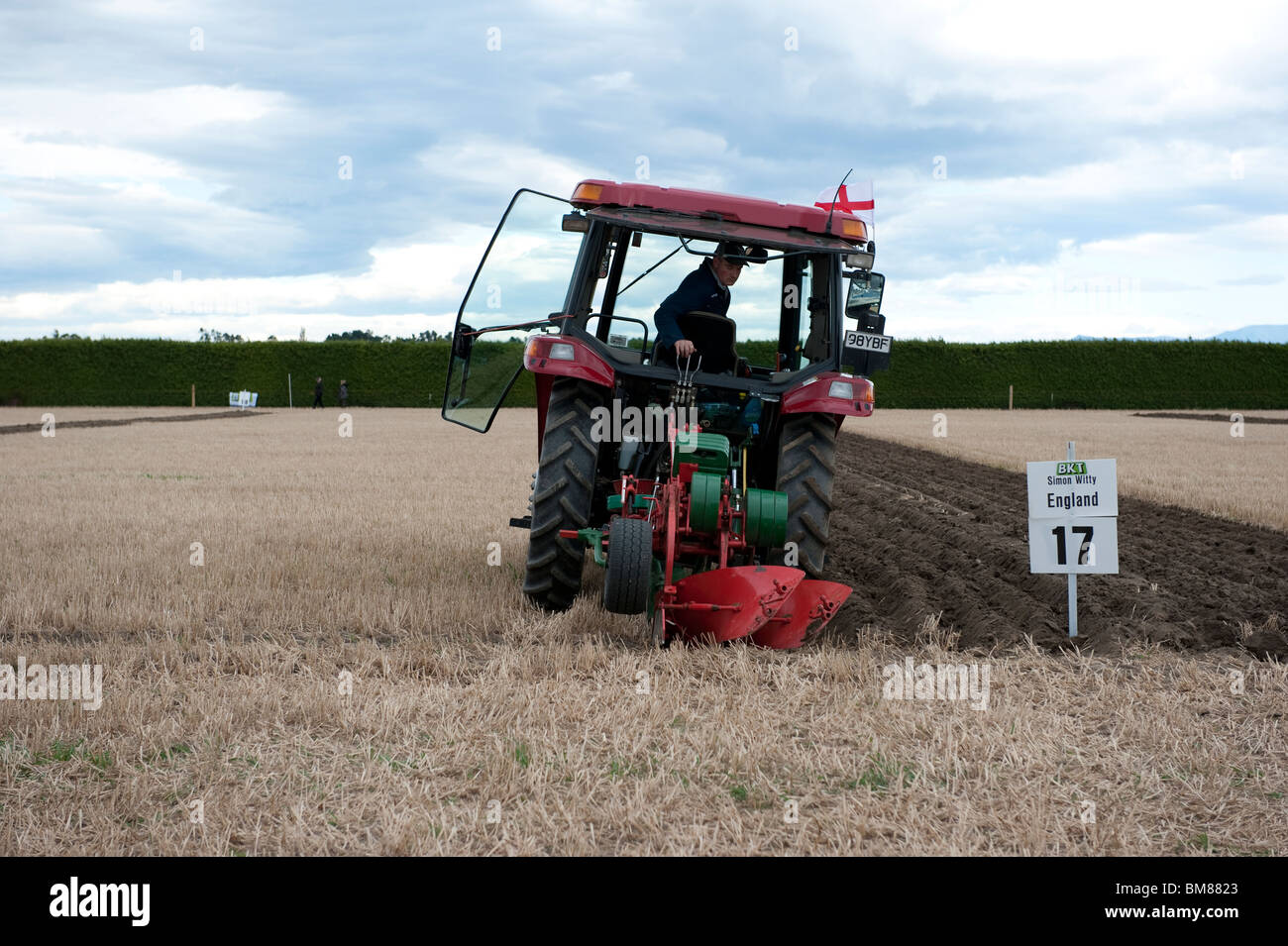 Simon Witty (England) at the 57th World Ploughing Competition, held at ...