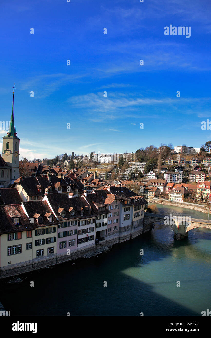 Bridge over the River Aare Bern capital city Oberland Switzerland Stock ...