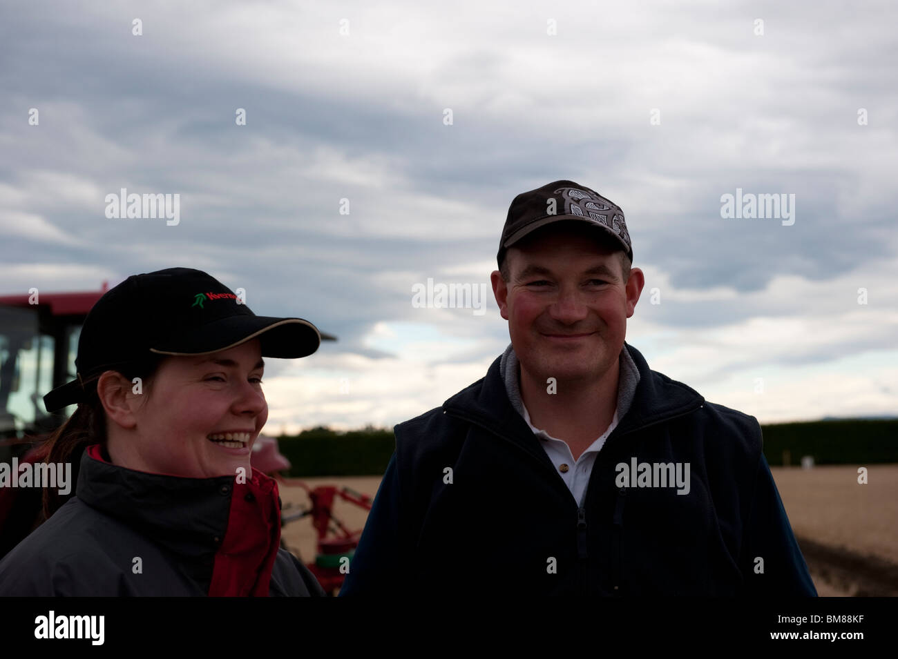 Simon Witty and his wife at the 57th World Ploughing Competition, held ...