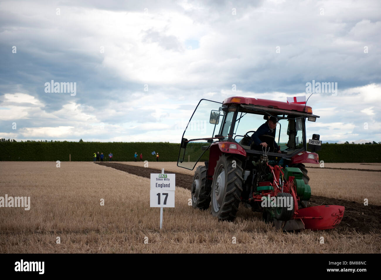 Simon Witty (England) at the 57th World Ploughing Competition, held at ...