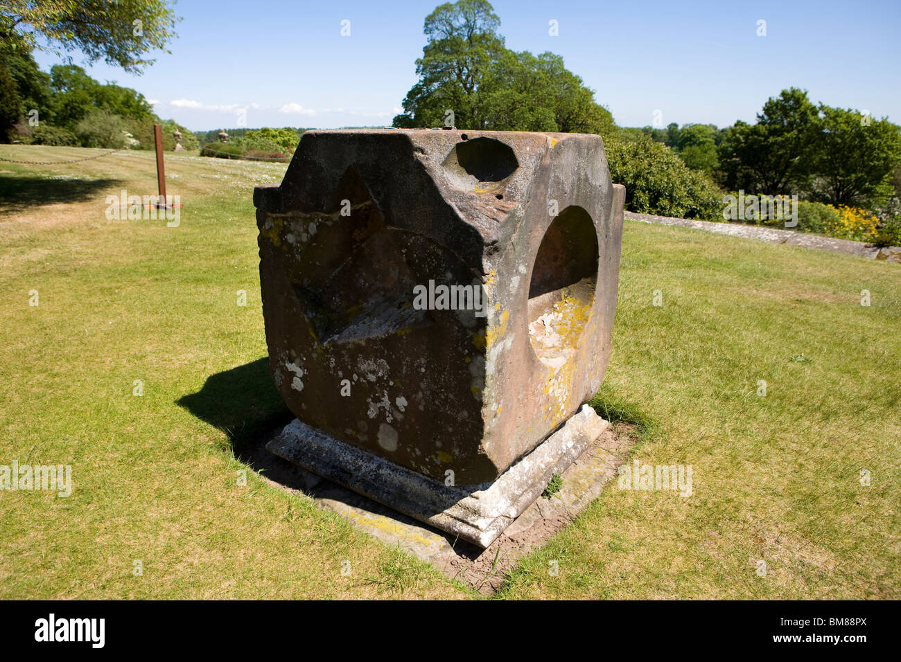 Solid stone sundial Stock Photo - Alamy