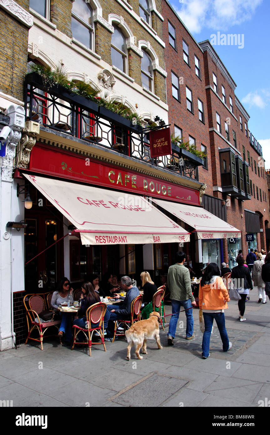 Cafe Rouge, Hampstead High Street, Hampstead Village, London Borough of ...