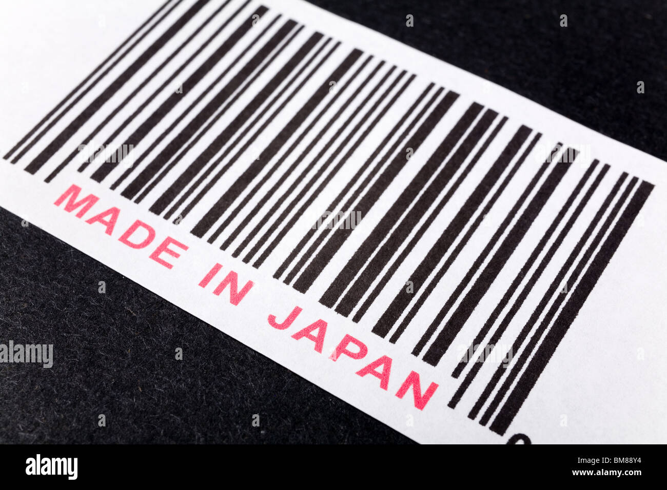 Made in Japan and barcode, business concept Stock Photo - Alamy