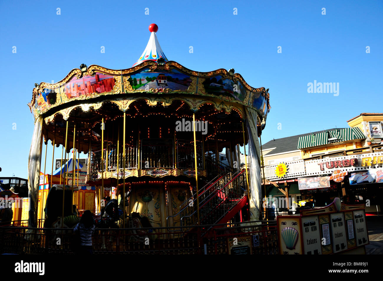 Carousel at Pier 39, Fisherman's Wharf. San Francisco, California, USA ...
