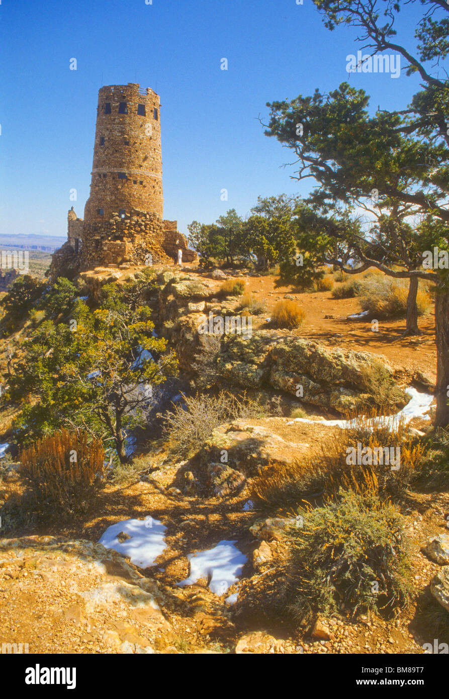 Desert view watch tower Grand Canyon National Park, Arizona, USA ...