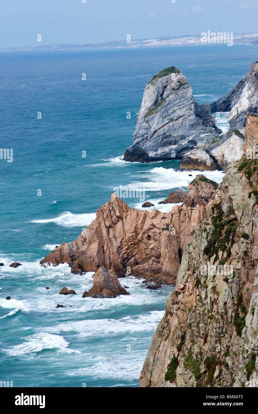 Cliffs at Cabo da Roca in Portugal Stock Photo - Alamy