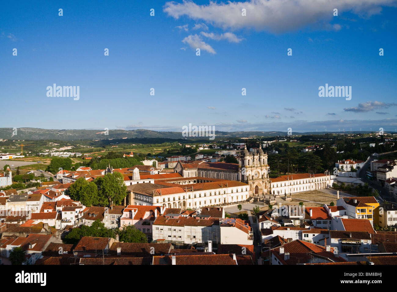 Aerial view of Alcobaça monastery in Portugal Stock Photo - Alamy
