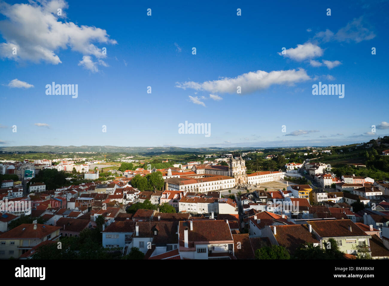 Aerial view of Alcobaça monastery in Portugal Stock Photo - Alamy