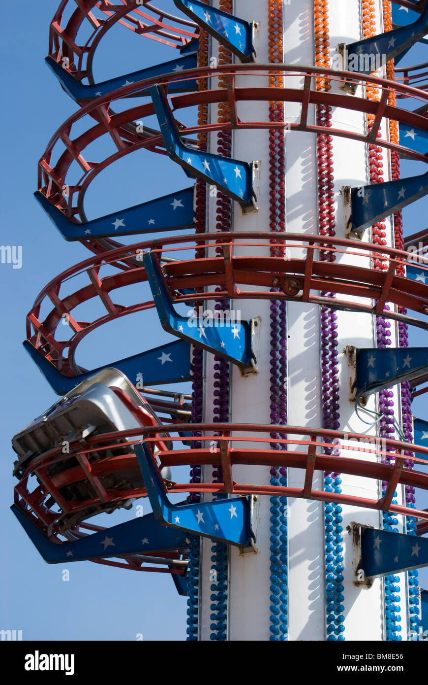 Toboggan Coaster travelling fairground ride at Leith, Edinburgh ...