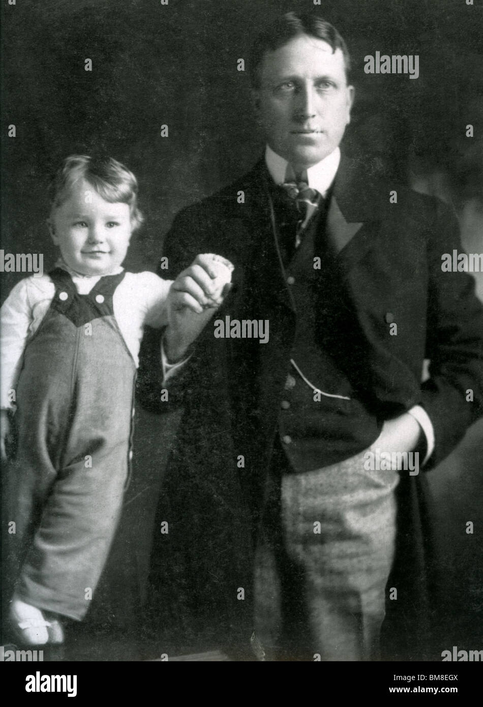 WILLIAM RANDOLPH HEARST about 1906 with his first son George by his ...