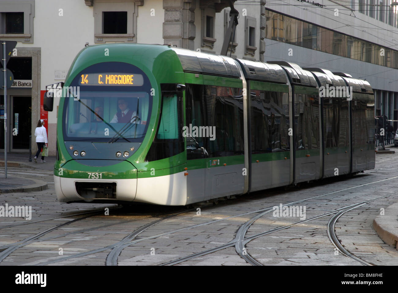 Italy, Milan, Tram Stock Photo - Alamy