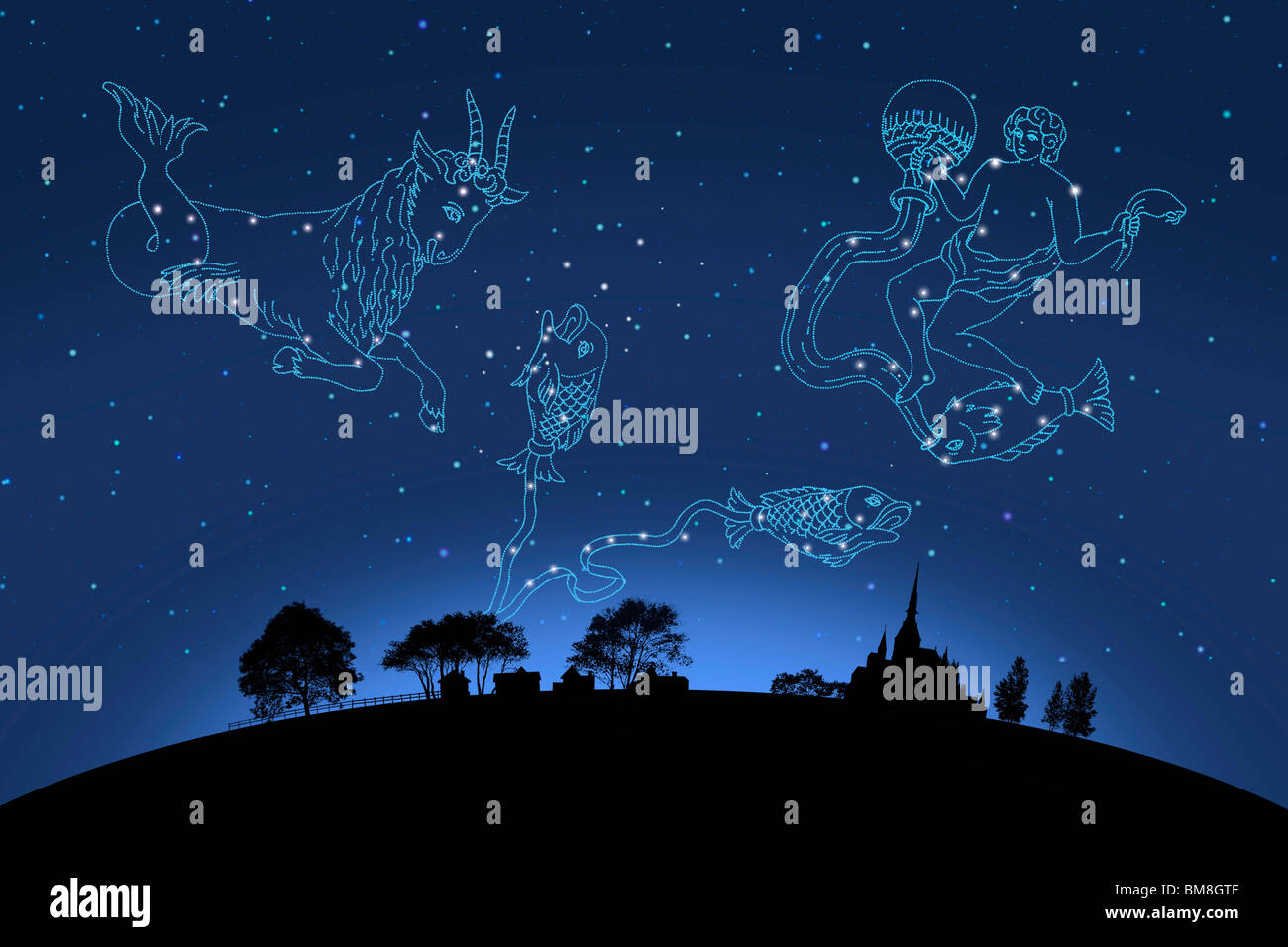 Star signs sky hi-res stock photography and images - Alamy