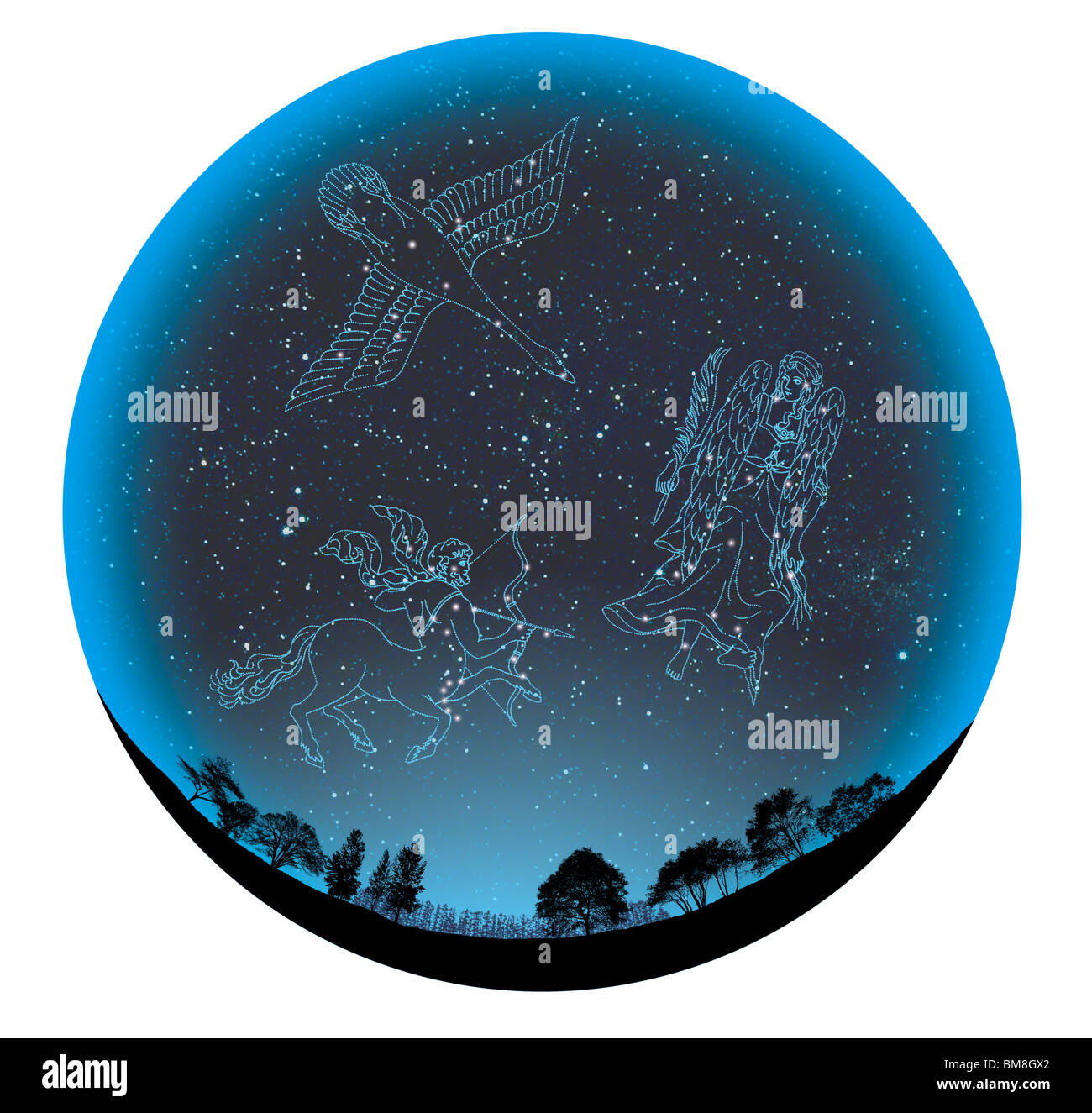 Sagittarius constellation hi-res stock photography and images - Alamy