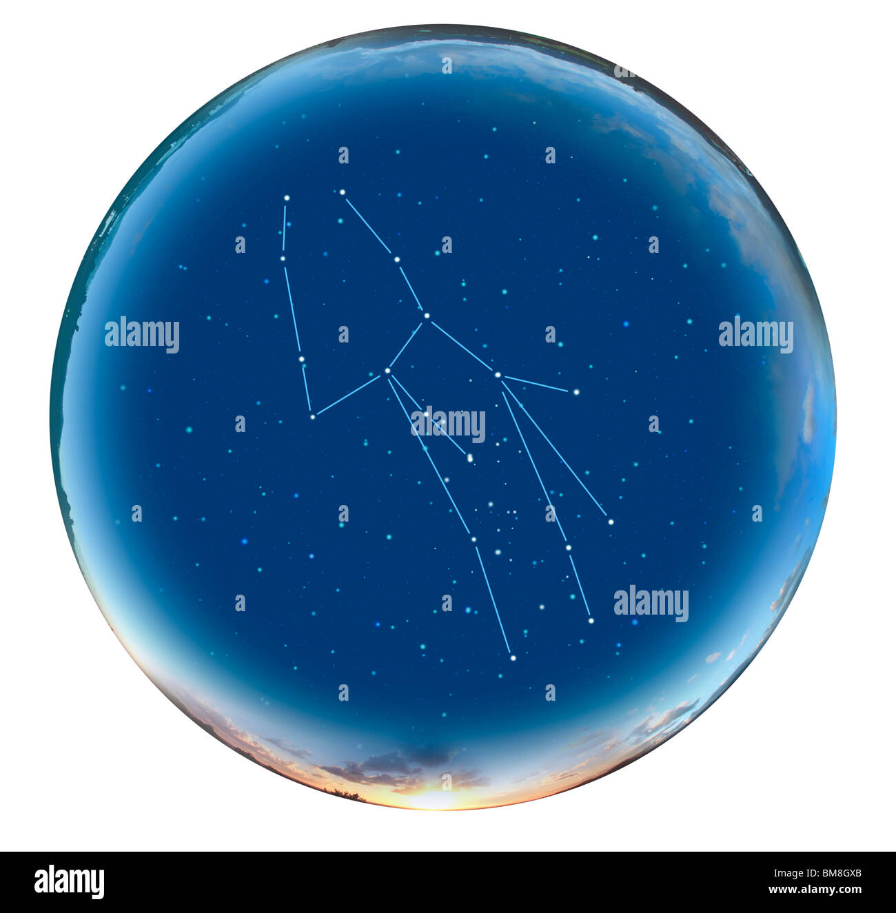 Image of Astrology sign, Virgo, white background Stock Photo - Alamy