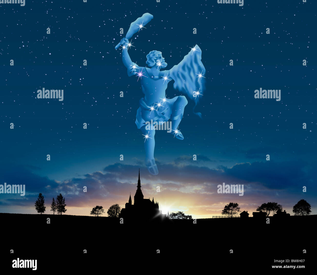 Image of Astrology sign, Orion Stock Photo - Alamy