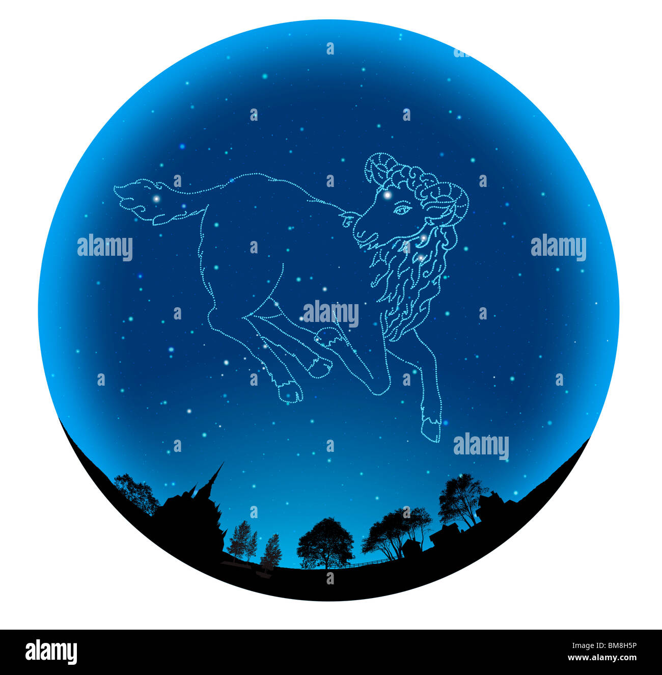 Star Sign, Aries Stock Photo - Alamy