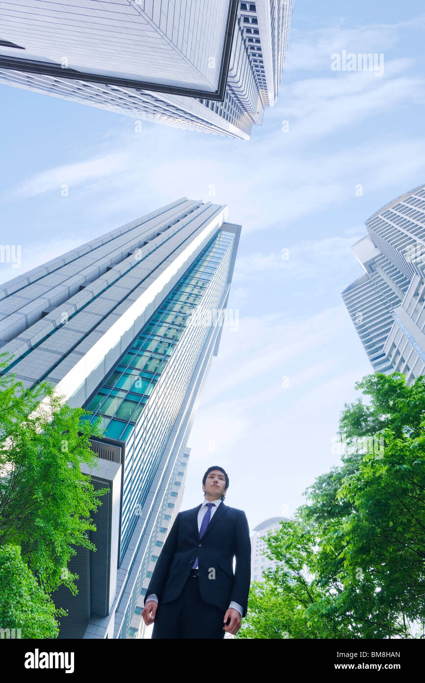 A businessman in business district Stock Photo - Alamy