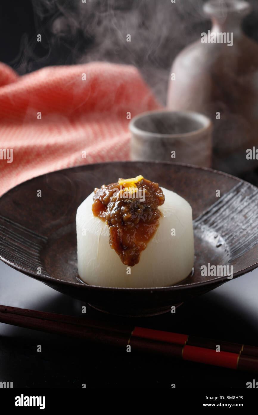 Boiled daikon radish Stock Photo - Alamy