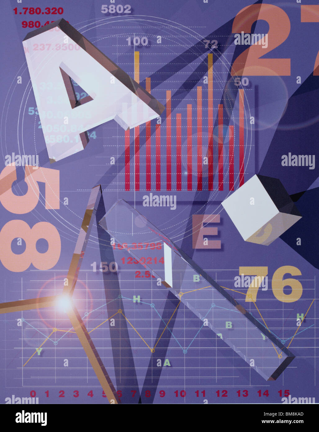 Alphabet numbers chart hi-res stock photography and images - Alamy