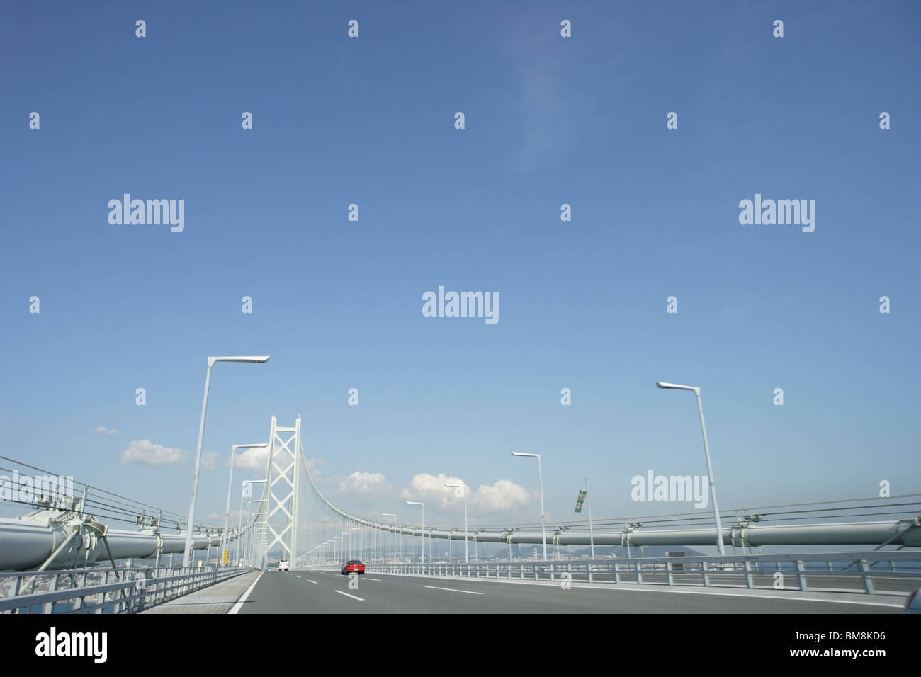 Akashi Channel Bridge, copy space, Awaji city, Hyogo prefecture, Japan ...
