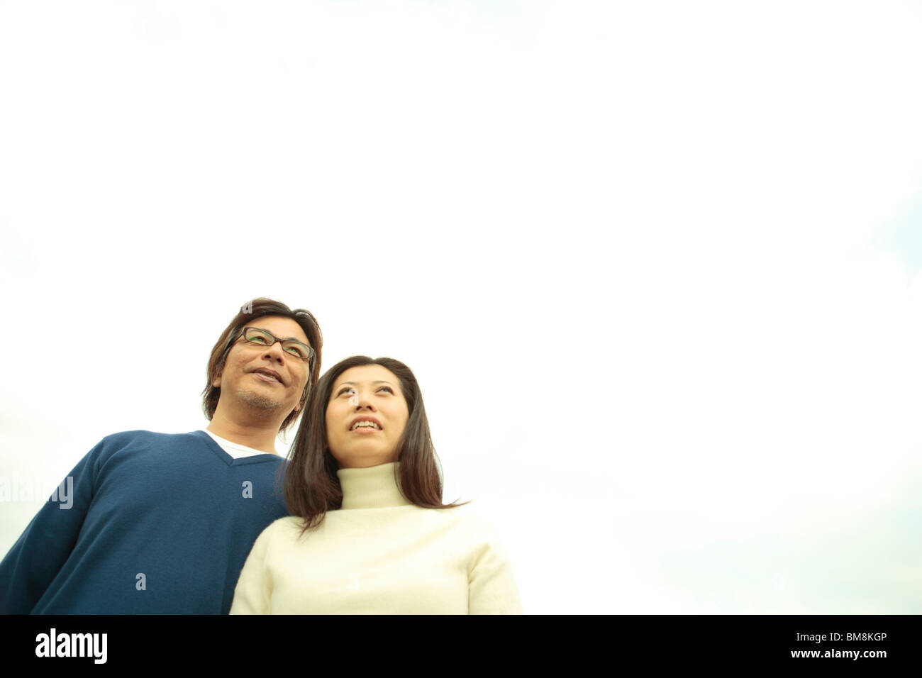 Mature couple, Low angle view Stock Photo - Alamy