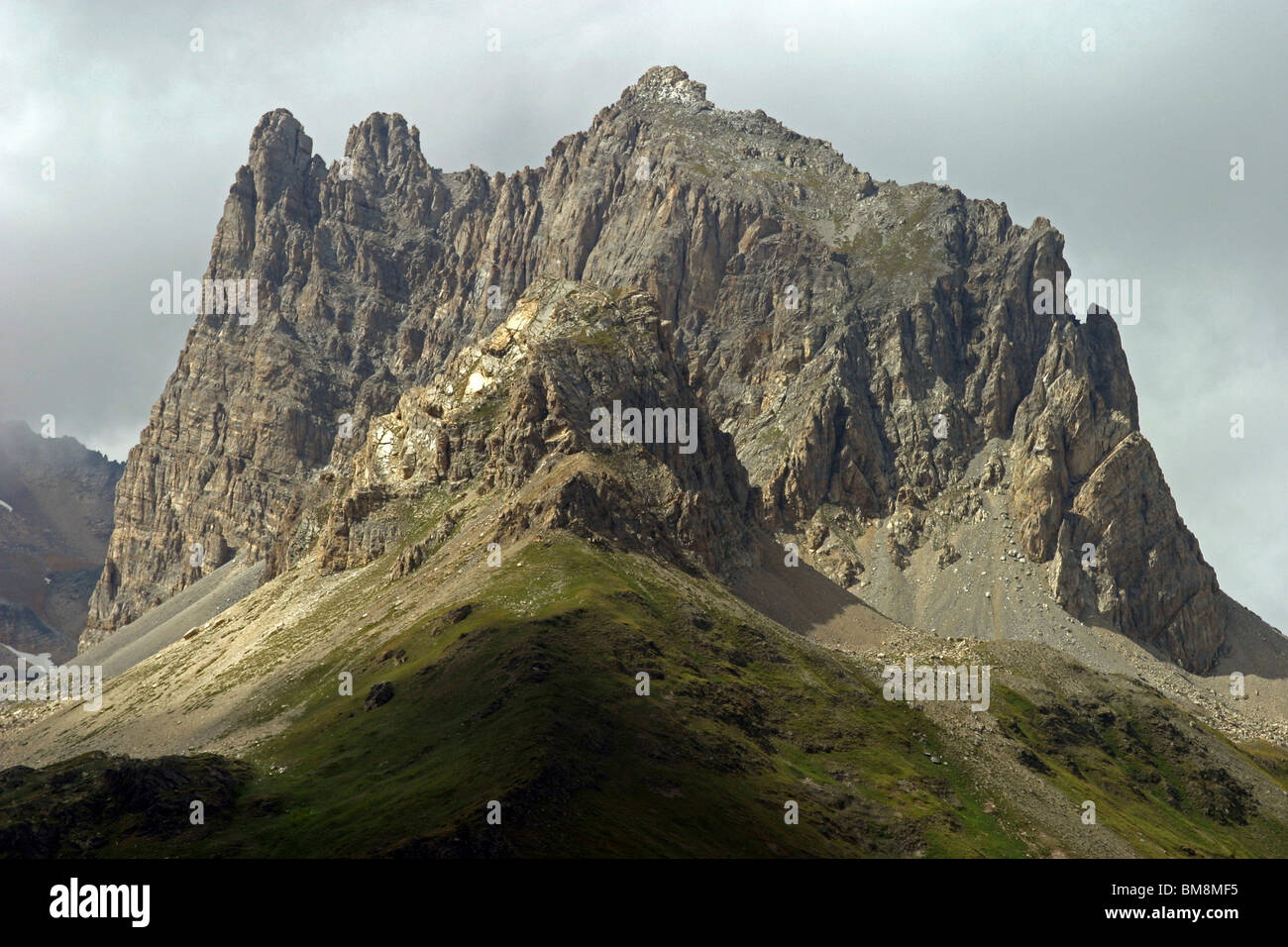 Italy, Alps mountain peak Stock Photo - Alamy