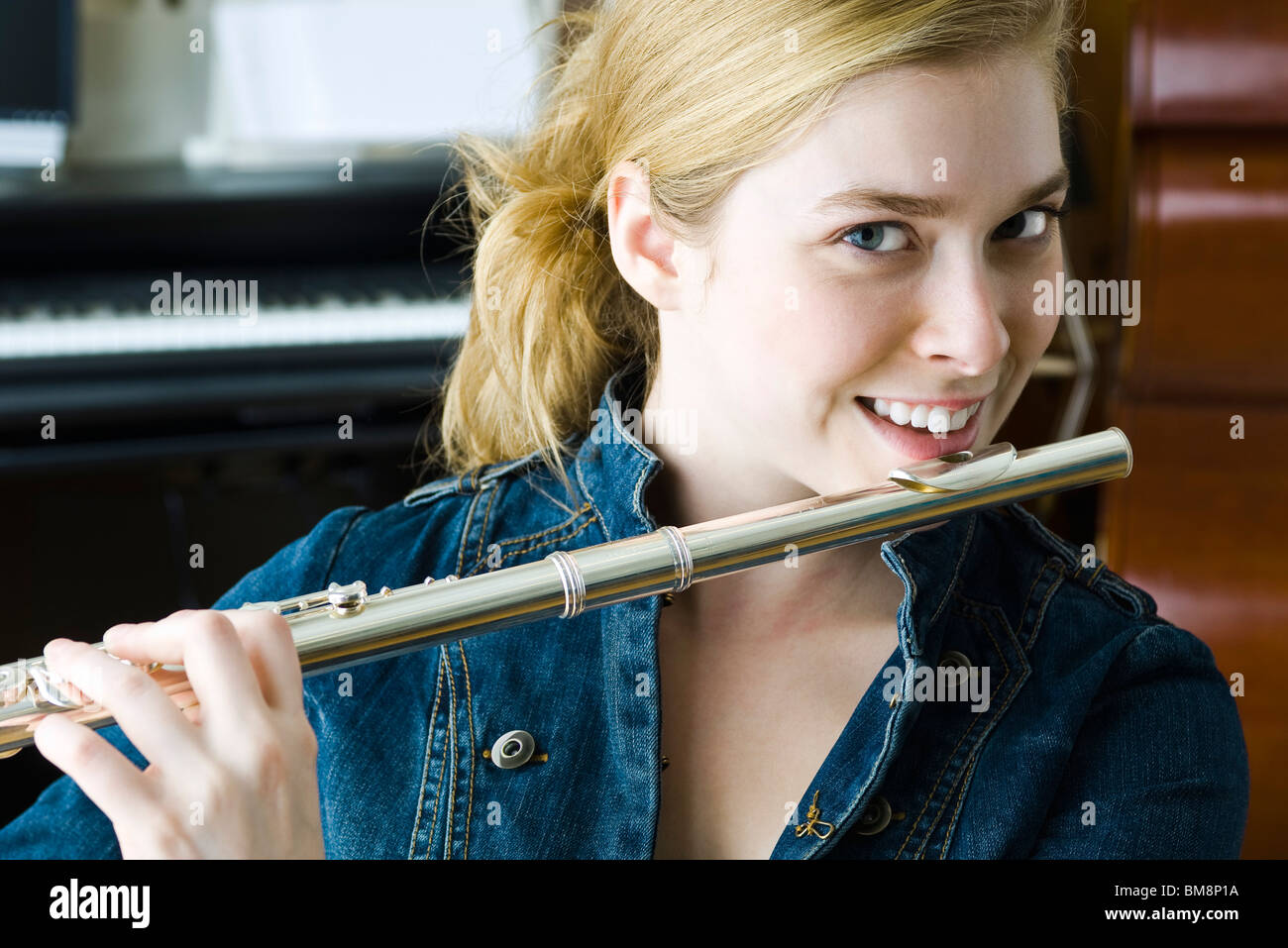 Flautist, portrait Stock Photo: 29696390 - Alamy