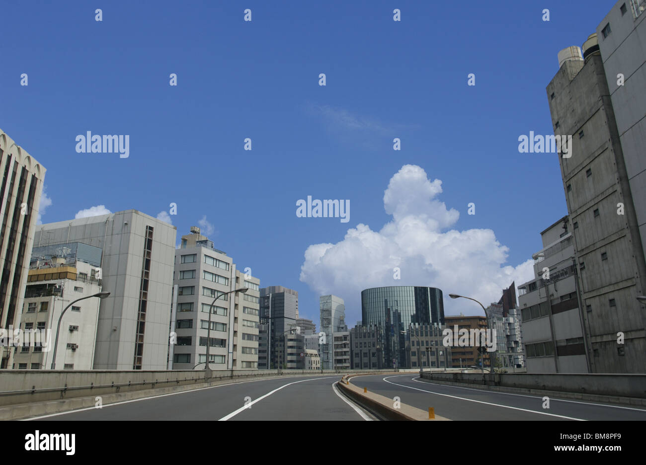 Office buildings and highway Stock Photo - Alamy