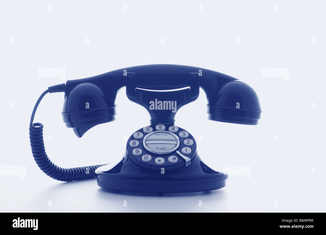Old telephone, white background Stock Photo - Alamy