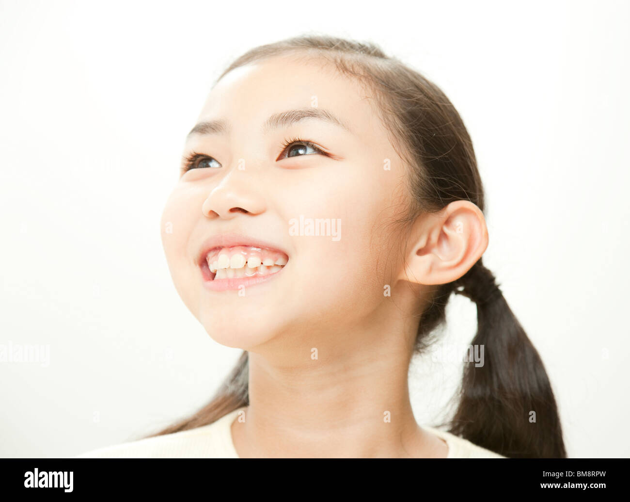 Portrait of Smiling Girl Stock Photo - Alamy