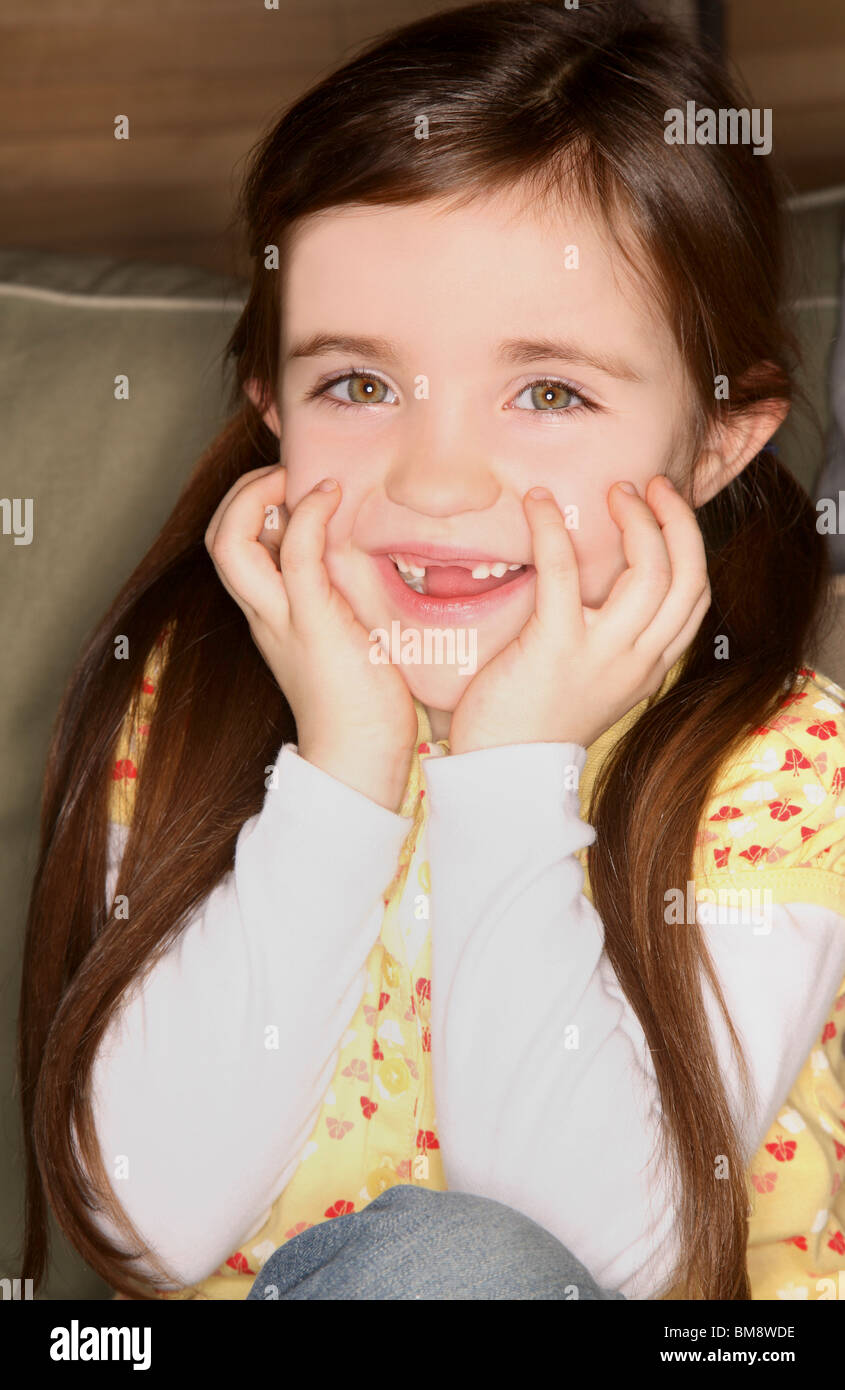 Shy child giggling hi-res stock photography and images - Alamy