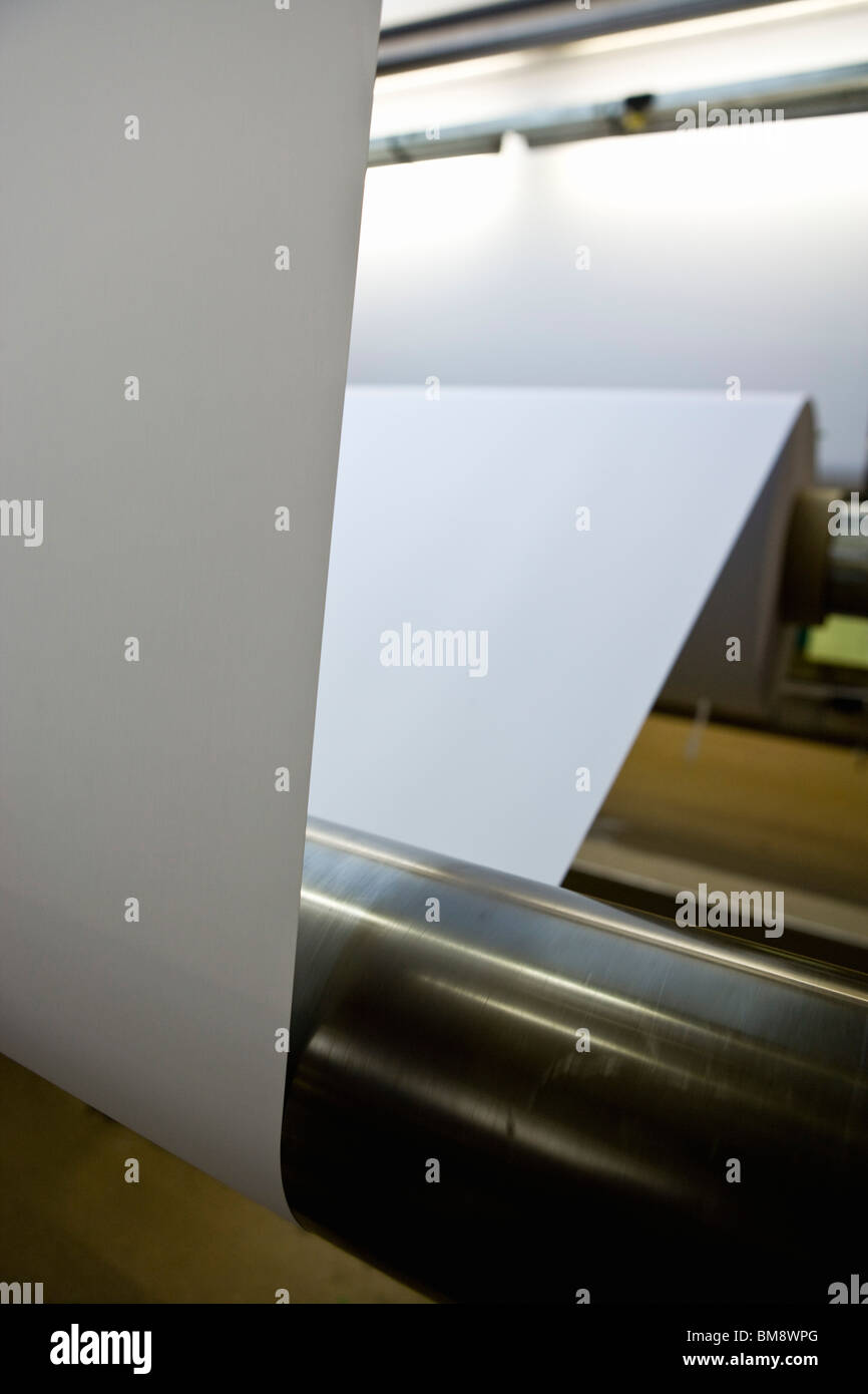 Fabric coating plant, coating machine Stock Photo - Alamy